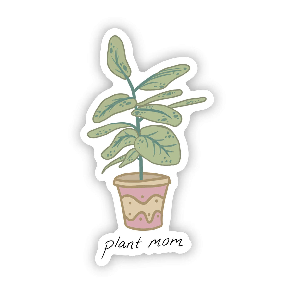 "Plant mom" potted plant sticker – Jhené and Grey